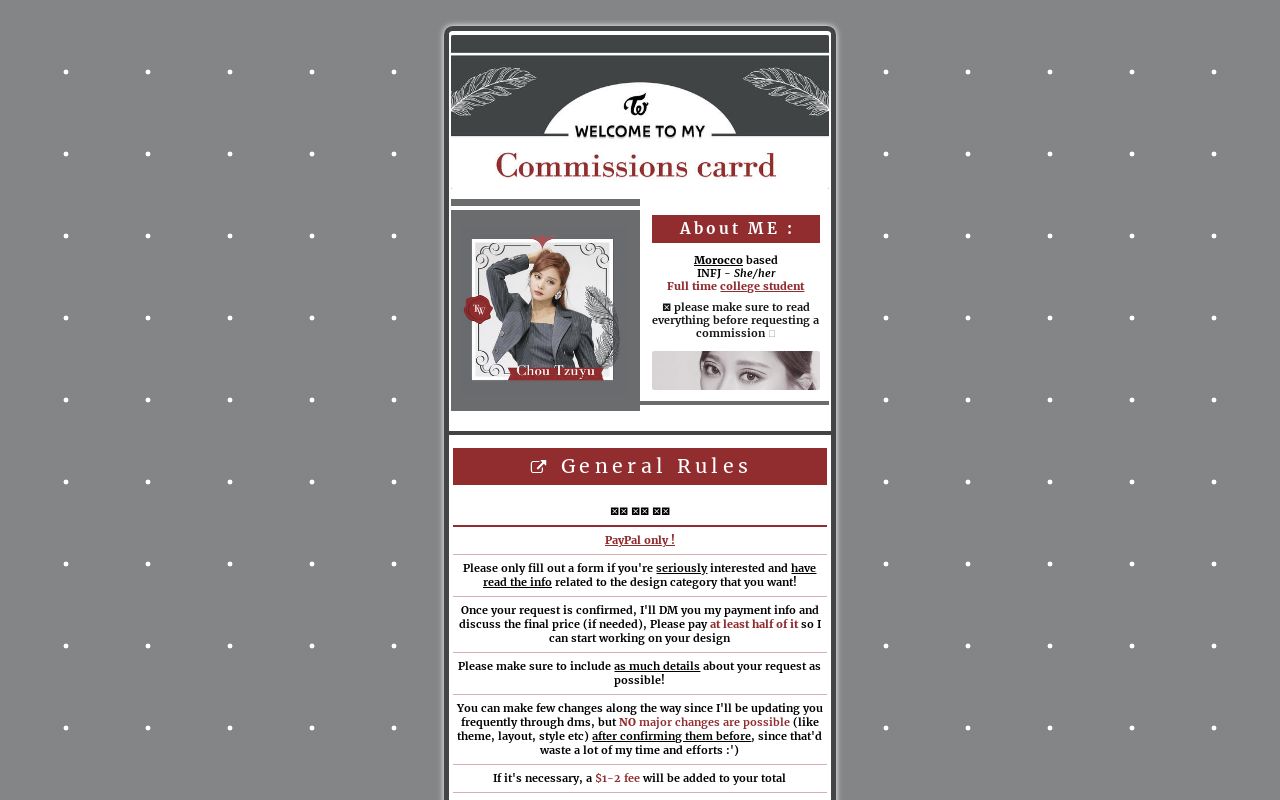 ONCETRADE5's COMM. CARRD